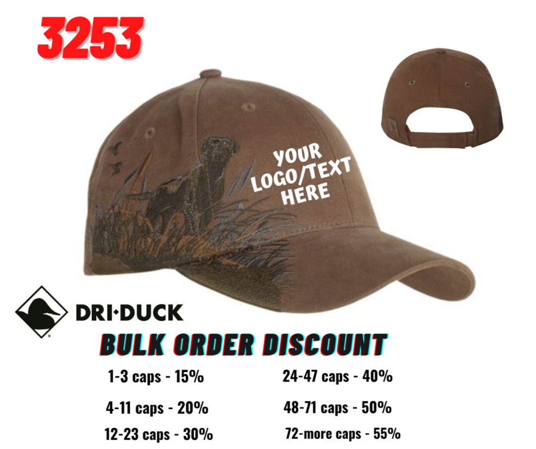 Custom Embroidery Dri Duck Cap: Personalized Adult Hat - Etsy