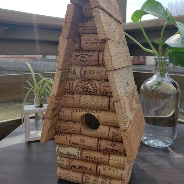 Wine Cork Birdhouse - Etsy