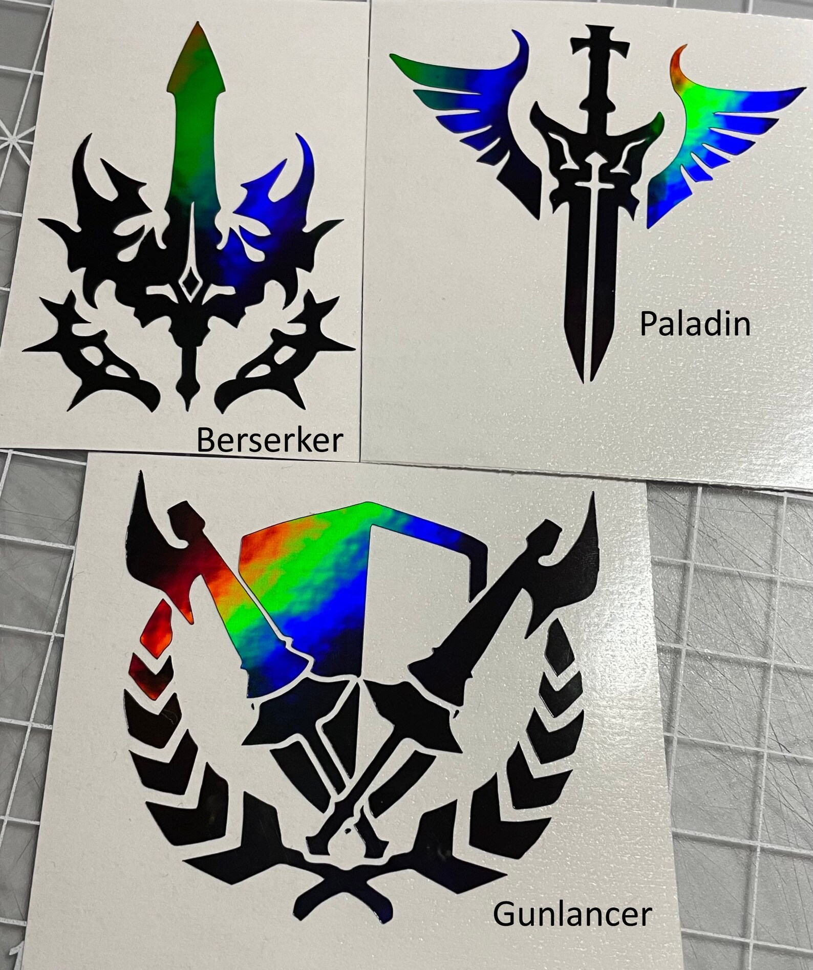 Lost Ark Icon Decal Class Symbol Icons Holographic Black | Etsy