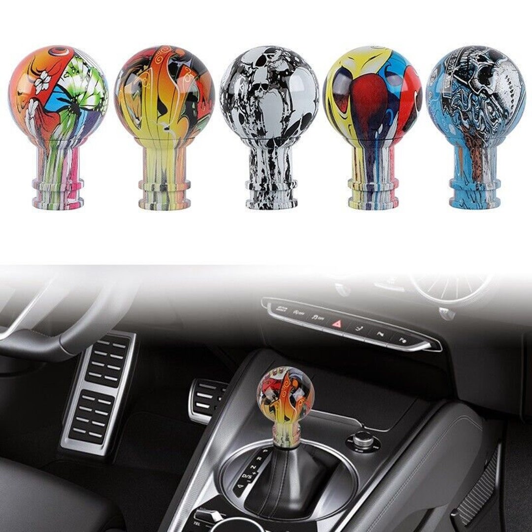 Jdm Graffiti Resin Ball Stick Shift Knob Car Gear Handle - Etsy