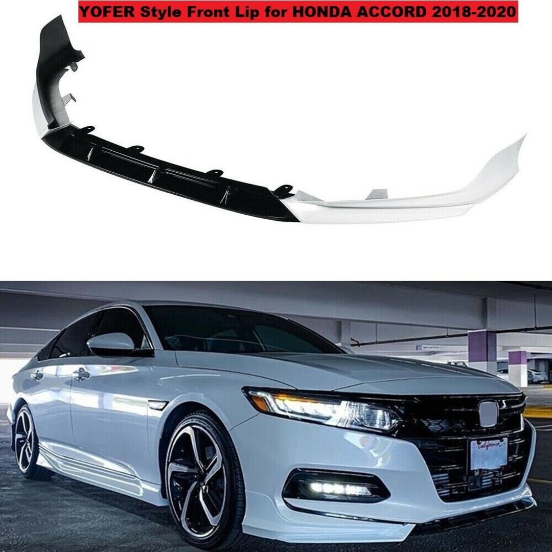 Yofer Painted White Pearl Front Bumper Lip Splitter Kit for - Etsy