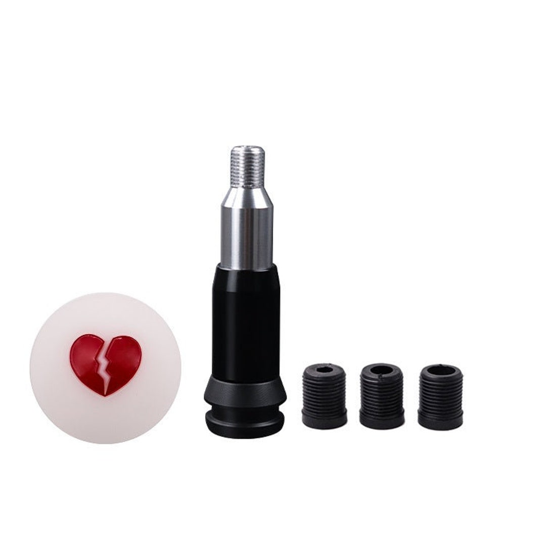 Brand New Jdm Broken Heart White Shift Knob Automatic - Etsy