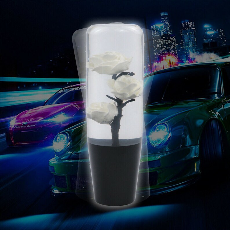 Universal 15cm Jdm Clear White Real Flowers Manual Car Gear - Etsy