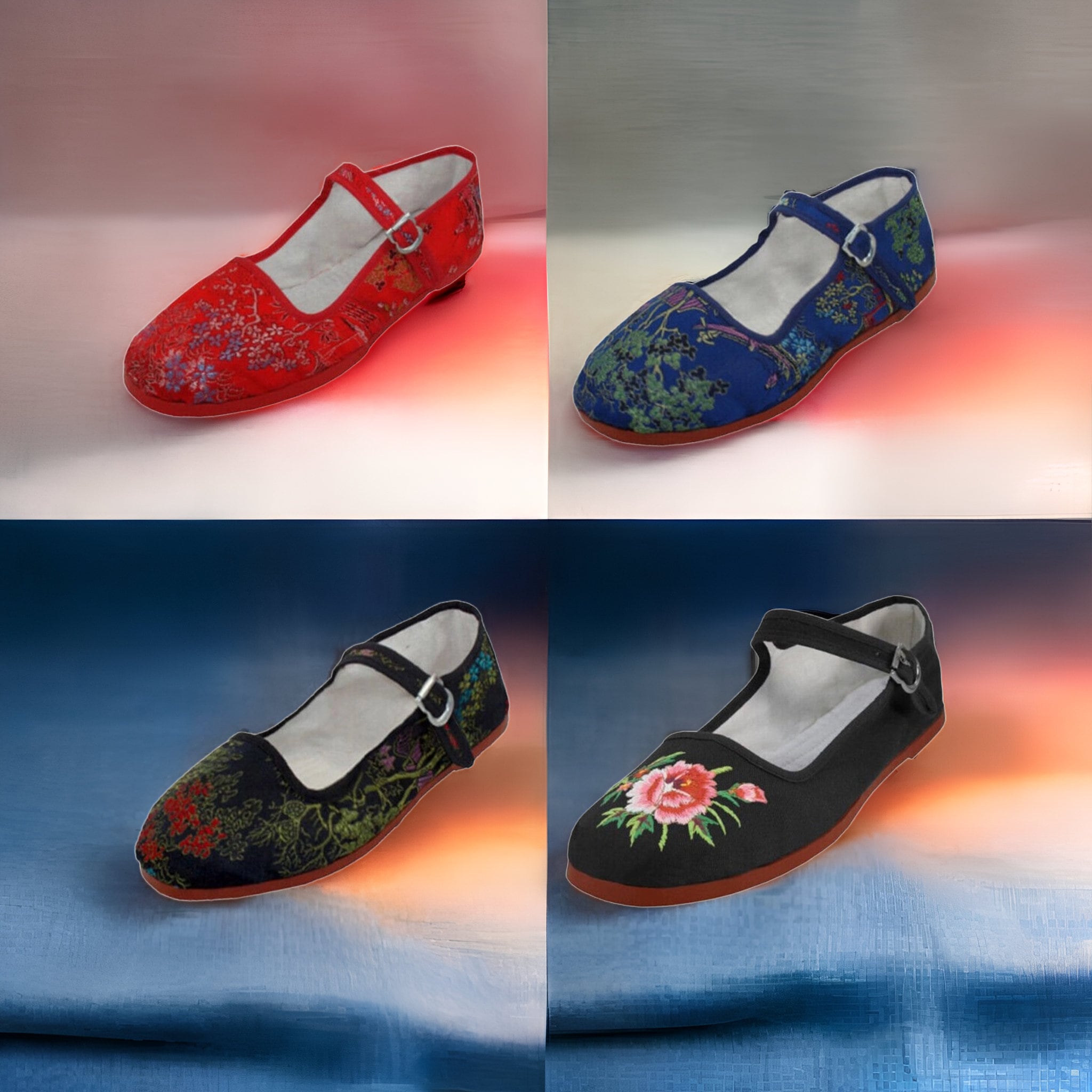 Chinese Mary Jane Flats