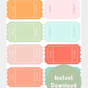 Digital Ticket Template for Christmas, Birthdays, Valentine’s Day, Iou ...