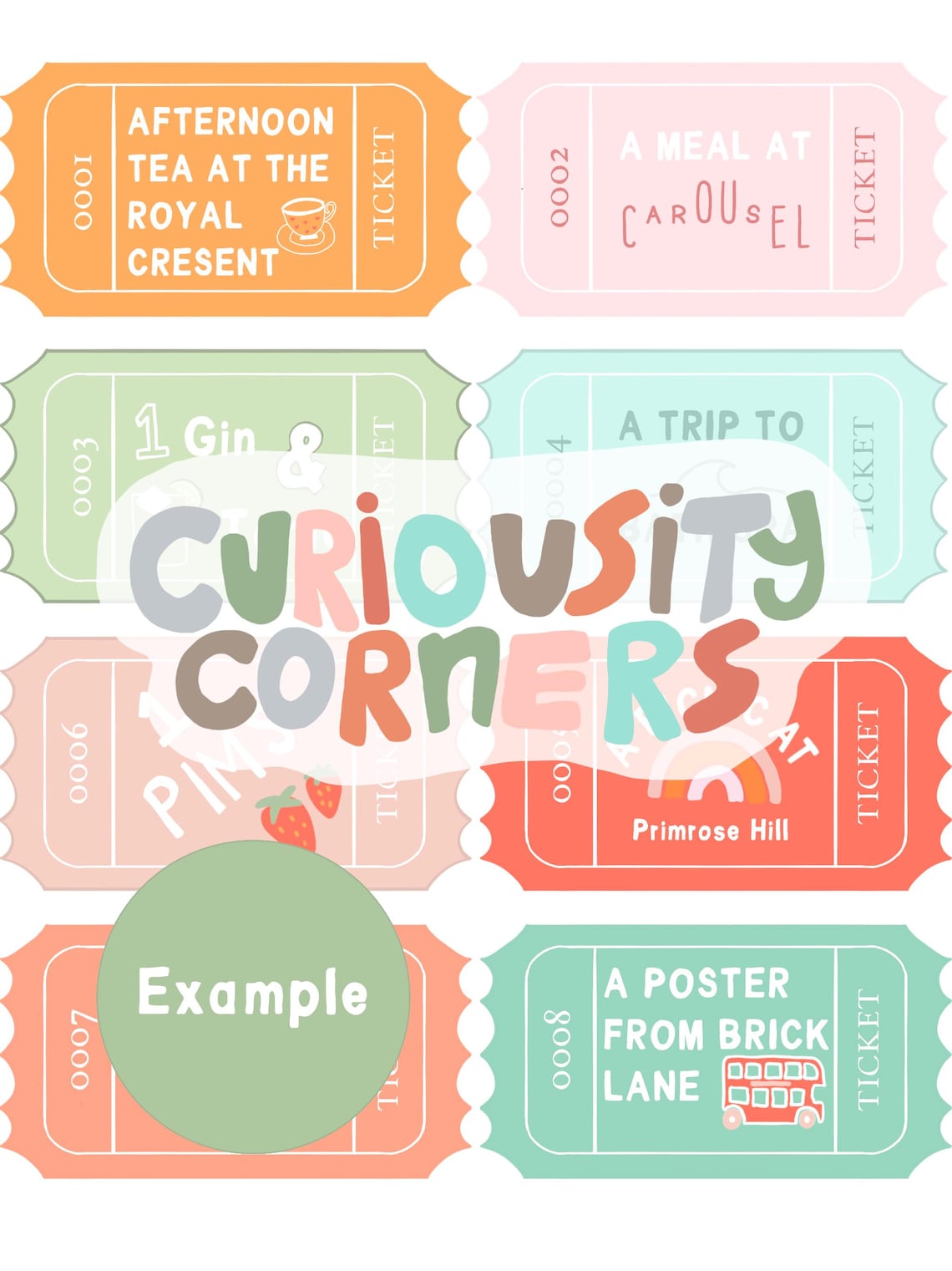 Digital Ticket Template for Christmas, Birthdays, Valentine’s Day, Iou ...