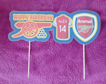 Arsenal Cake Topper | Etsy