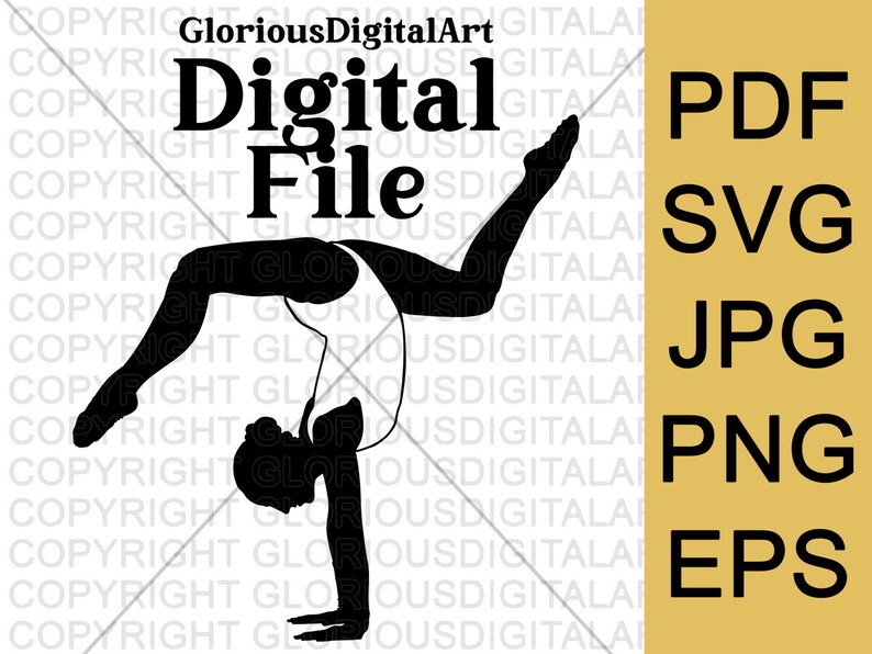 Sex Gymnast Lady Sexy Dancer Gymnastic Girl Digital Download File Svg Pdf Eps Png