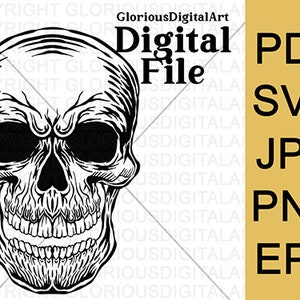 Skull and Bones Digital File Instant Download Svg Pdf Jpg Eps Png ...