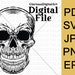 Skull and Bones Digital File Instant Download Svg Pdf Jpg Eps Png ...