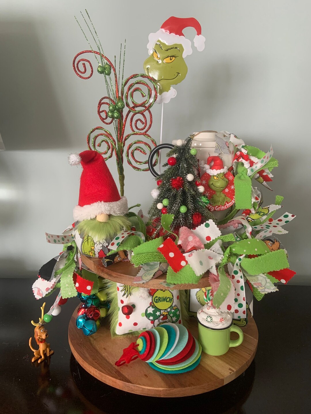 The Grinch Homemade 13 Piece Tiered Tray Decor Bundle - Etsy