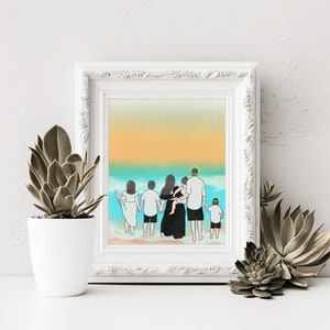 Custom Miscarriage/stillborn/loss Family Memorial Portrait- Digital ...
