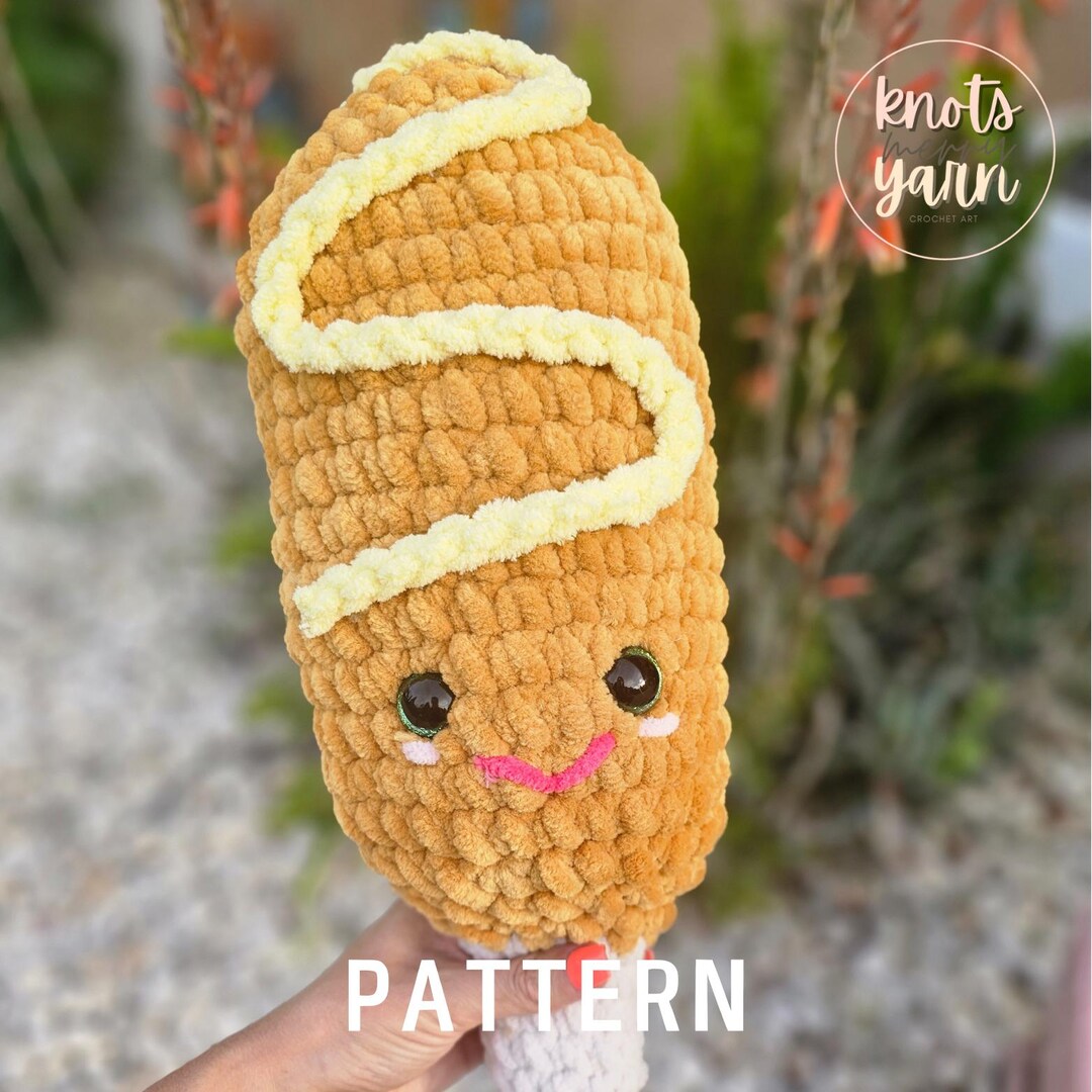 Corn Dog CROCHET PATTERN No Sew Instant Download PDF Amigurumi - Etsy ...
