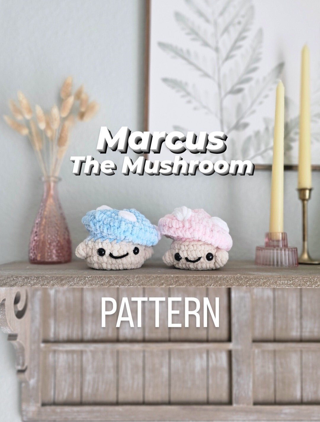 Marcus the Mushroom CROCHET PATTERN Digital PDF Plushie - Etsy