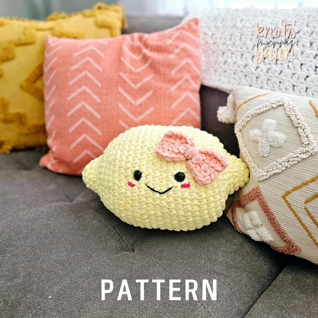 Lemon Plushie | CROCHET PATTERN | Low Sew | Instant Download PDF ...