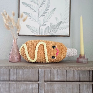 Corn Dog Crochet Pattern, No Sew, Amigurumi, Crochet Food, Plushie, PDF ...