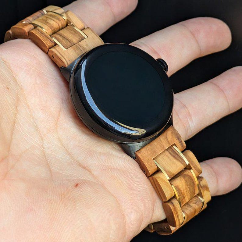 Wooden Band EINBAND Google Pixel Watch Natural Wood Band Wooden Strap ...