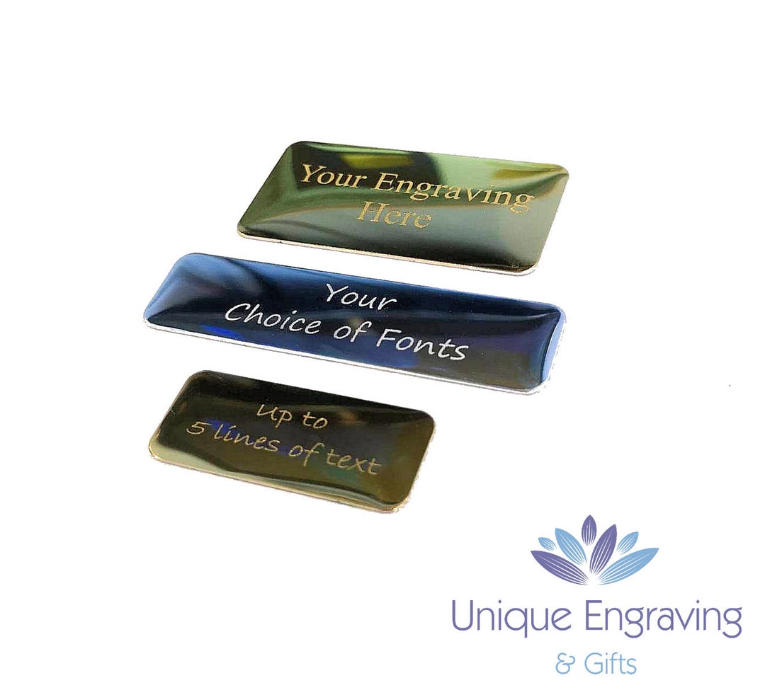 Self Adhesive ENGRAVED Aluminum PLATES – CUSTOM Memorial Plaques for ...