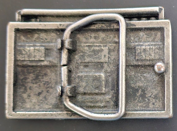 Vintage Radio Cassette Player Belt Buckle - Gem