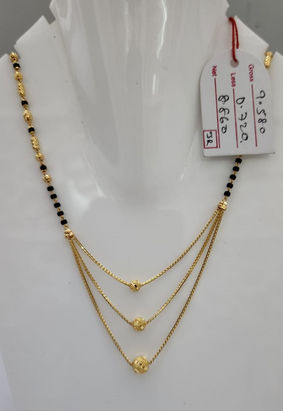 3 Layer Design Mangalsutra / 20k Gold Stylish Chain / Fancy Mangalsutra ...