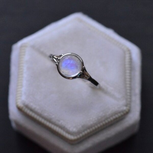 Moonstone Ring - Etsy