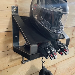 Motorbike Helmet Storage Rack Motorcycle Gear Tidy - Etsy UK