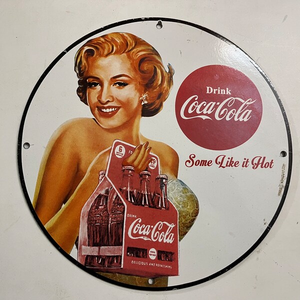 Porcelain Coca Cola Sign - Etsy