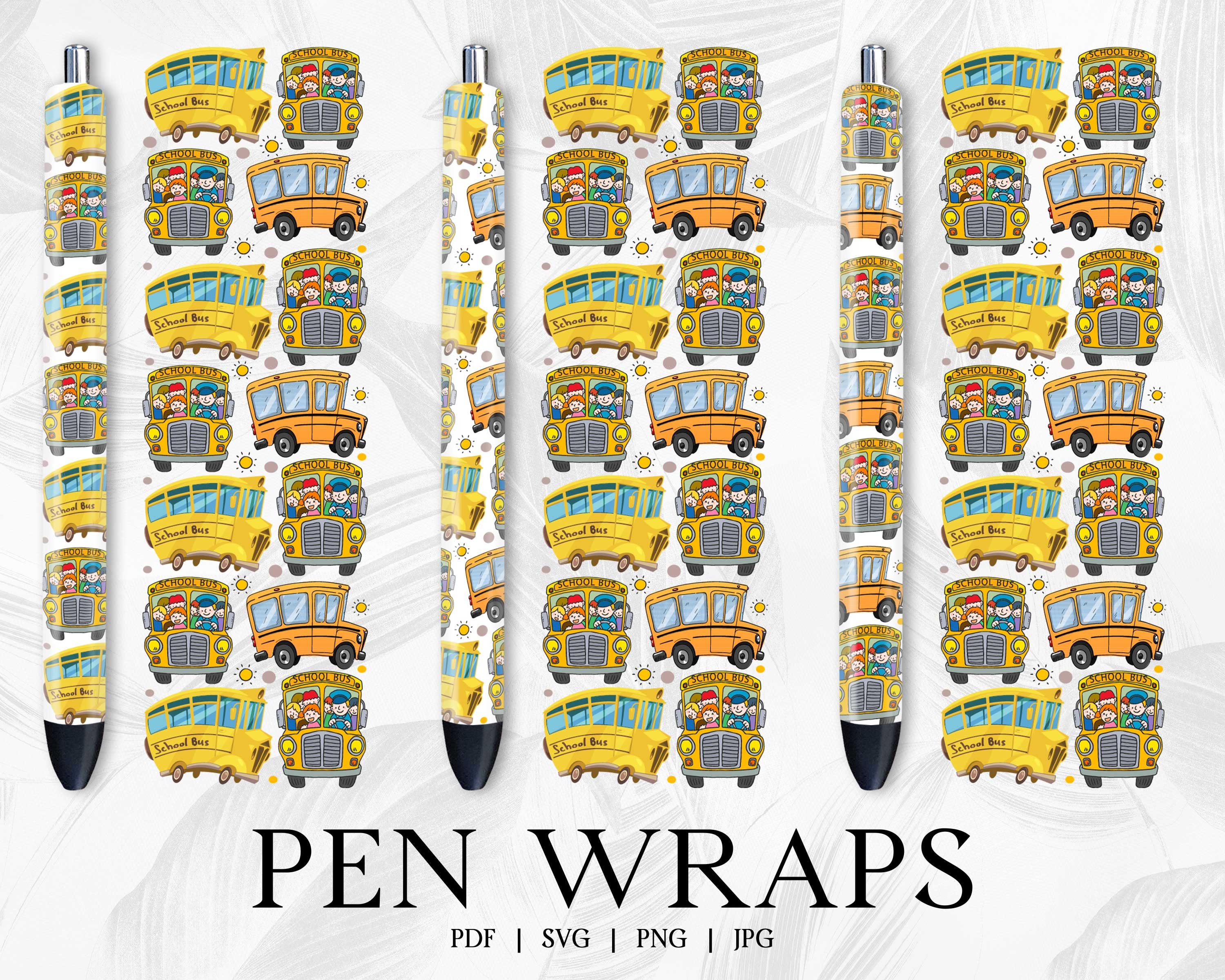 Bus Driver Pen Wrap, Pen Wrap Svg, Sublimation Pen Wrap Design, Epoxy ...