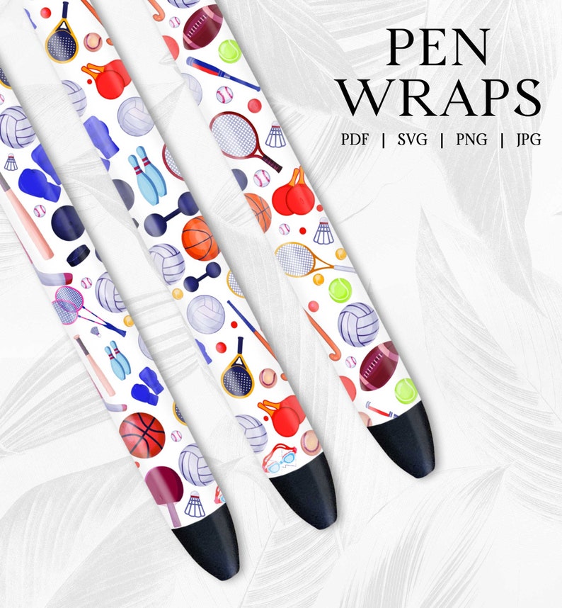 Sports Pen Wrap, Pen Wraps, Pen Wrap Svg, Sublimation Pen Wrap, Pen ...