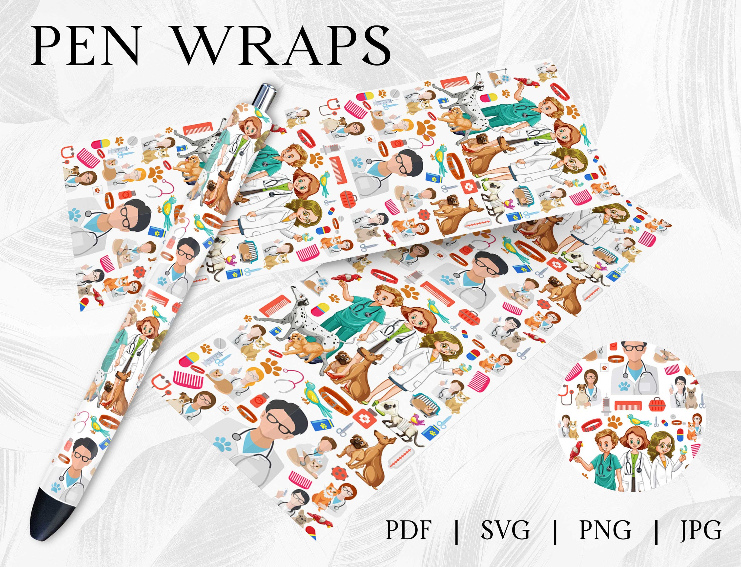 Nurse Pen Wrap,pen Wrapsvg,sublimation Pen Wrap, Pen Wrap Png, Glitter ...
