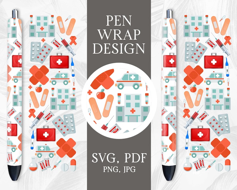 Medical Assistant Pen Wrap , Pen Wrap Svg, Sublimation Pen Wrap Design ...