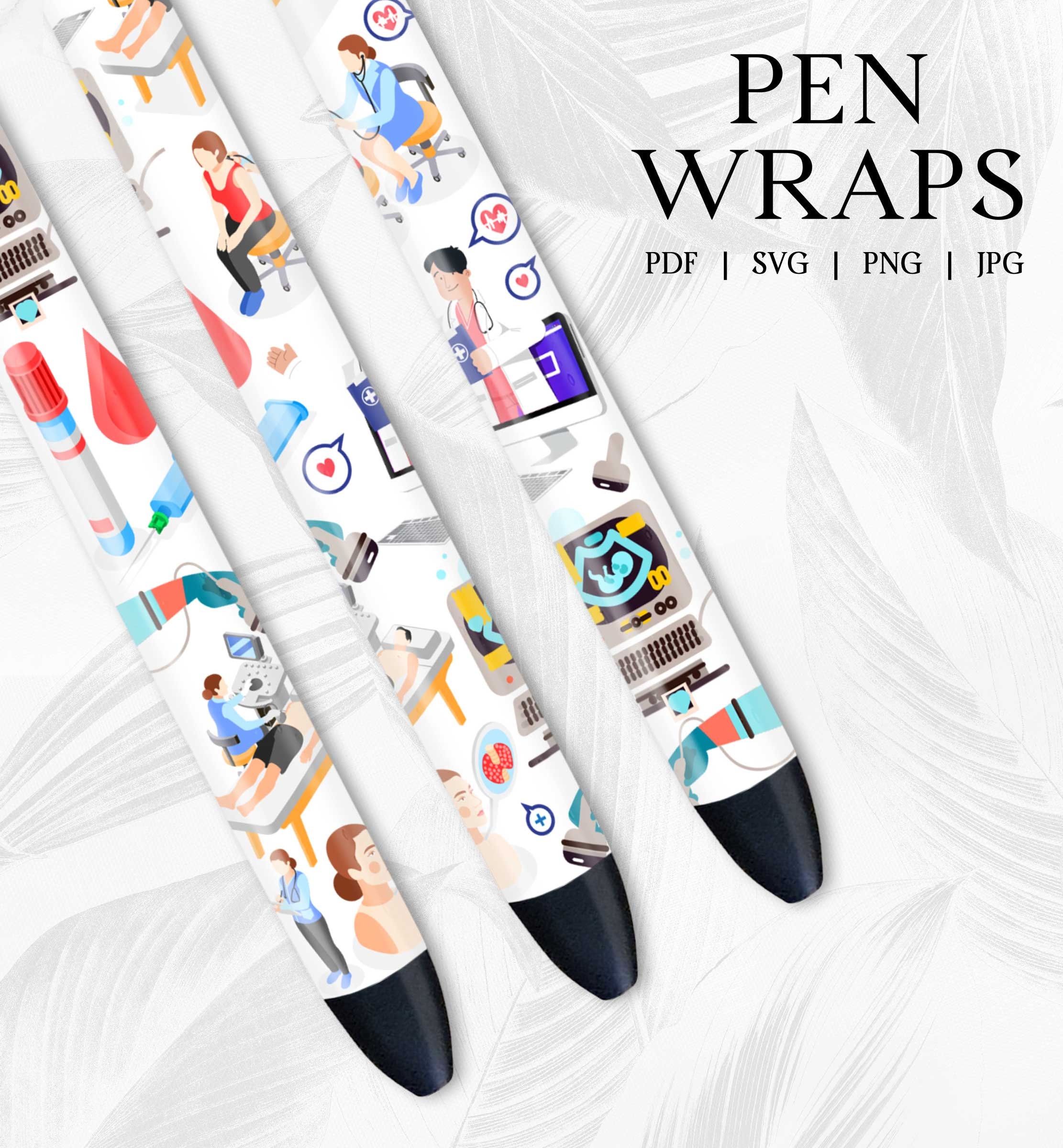 Ultrasound Pen Wrap, Pen Wrap Svg, Sublimation Pen Wrap Design, Epoxy ...