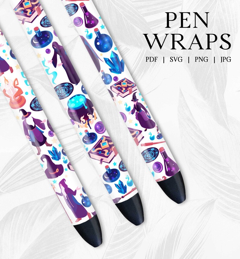Magic Pen Wrap, Pen Wrapsvg,sublimation Pen Wrap, Pen Wrap Png, Glitter ...