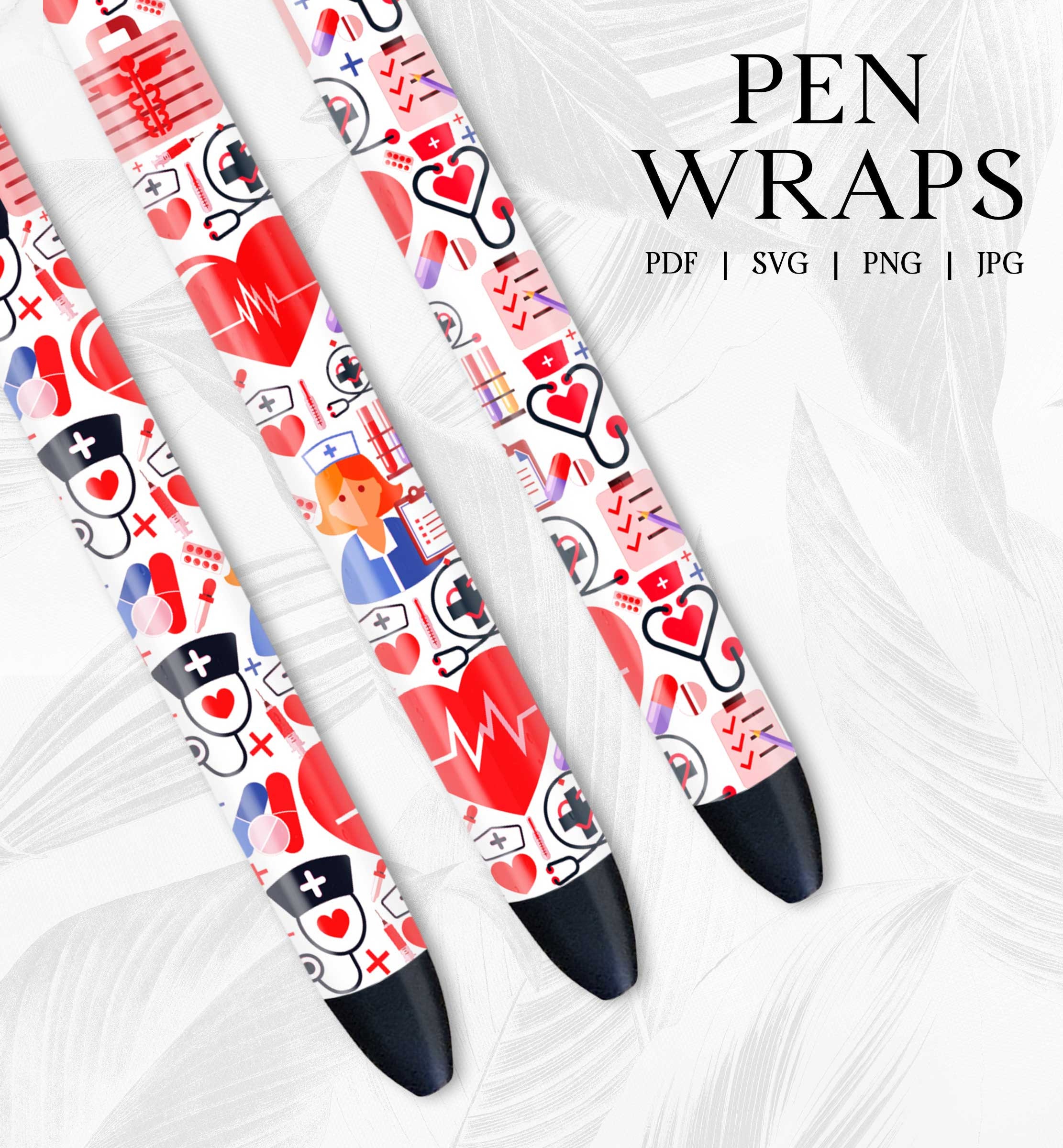Nurse Pen Wrap, Pen Wraps, Pen Wrap Svg, Sublimation Pen Wrap, Pen Wrap ...