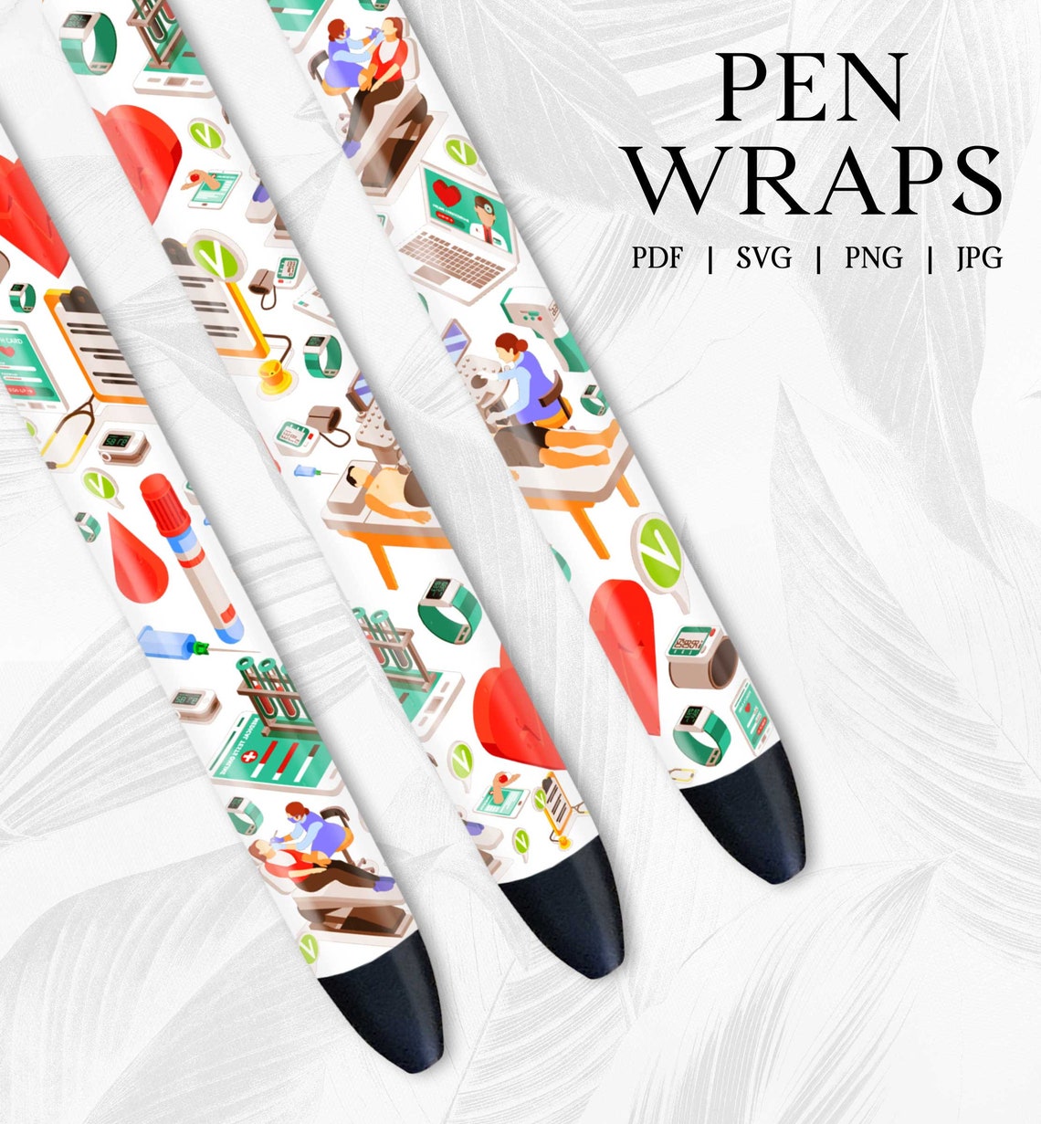 Ultrasound Pen Wrap, Pen Wrap Svg, Sublimation Pen Wrap Design, Epoxy ...