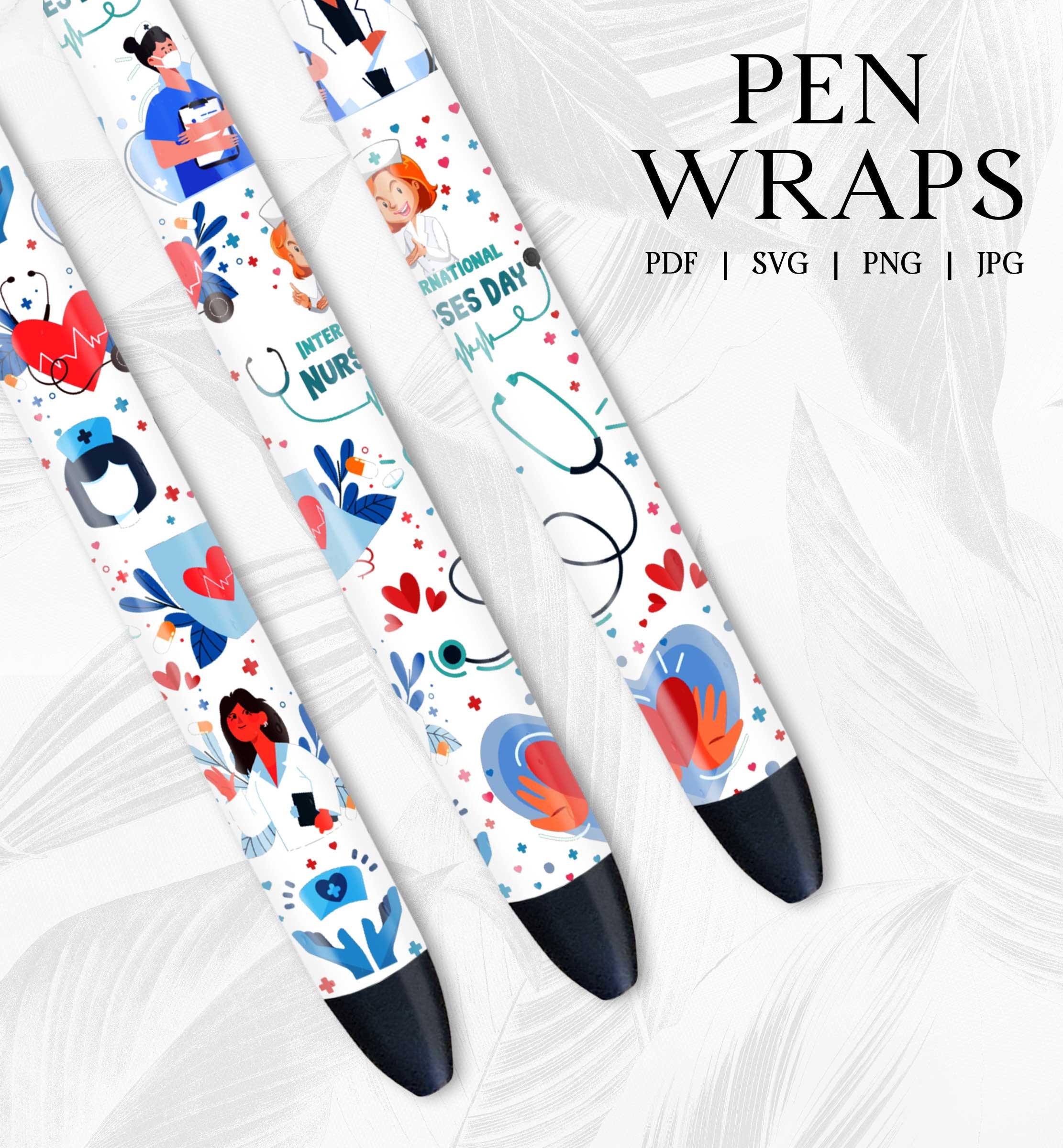 Certified Nursing Pen Wrap, Pen Wrap Svg, Sublimation Pen Wrap Design ...