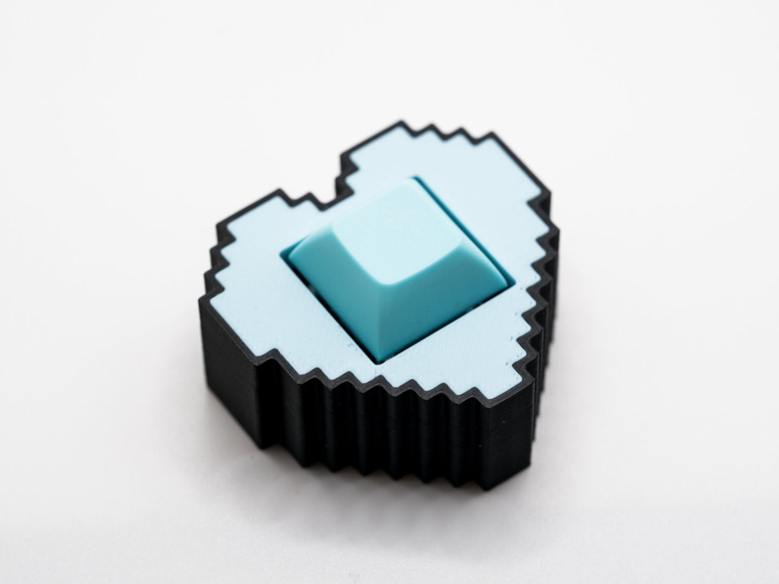 Retro Pixel Art Heart Clicky Mechanical Switch Fidget Toy W/ Adjustable ...