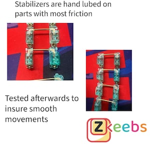 Lubed and Wire-balanced Durock V2 Screw-in Stabilizers for Custom ...