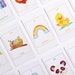 Alphabet Flash Cards Watercolor Montessori Educational - Etsy