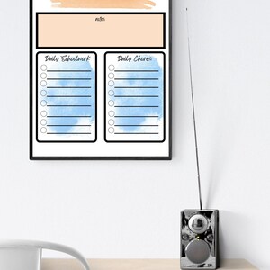 Homeschool Dailiy Flow Chart Printable Schedule Editable - Etsy