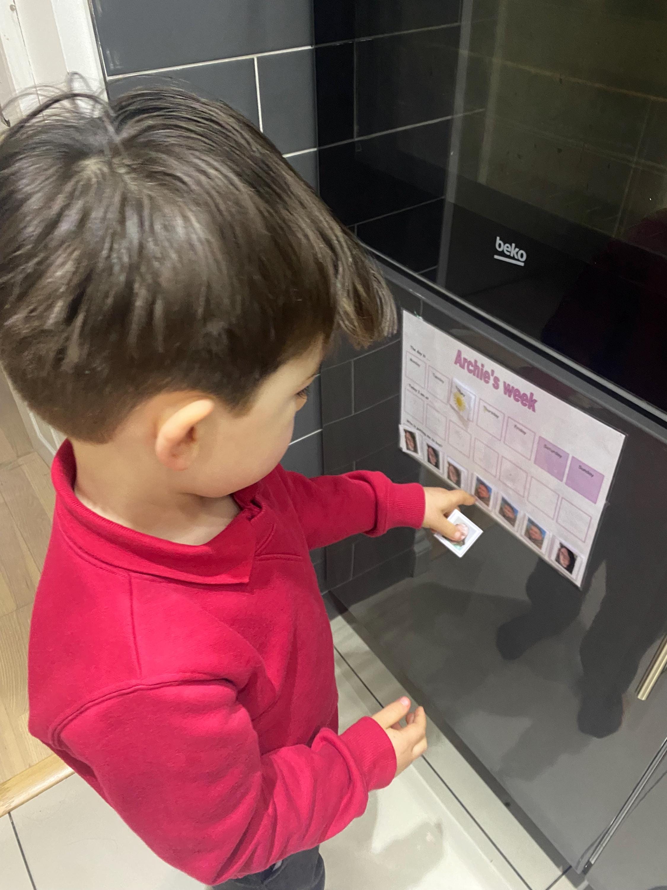 Co-parenting, Child-friendly Weekly Routine Calendar - Etsy