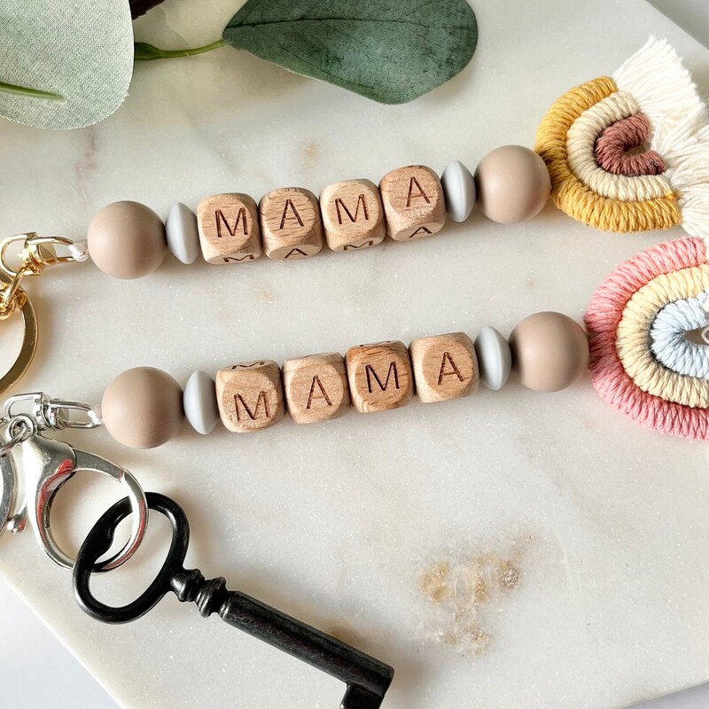 Rainbow Keychain - Etsy