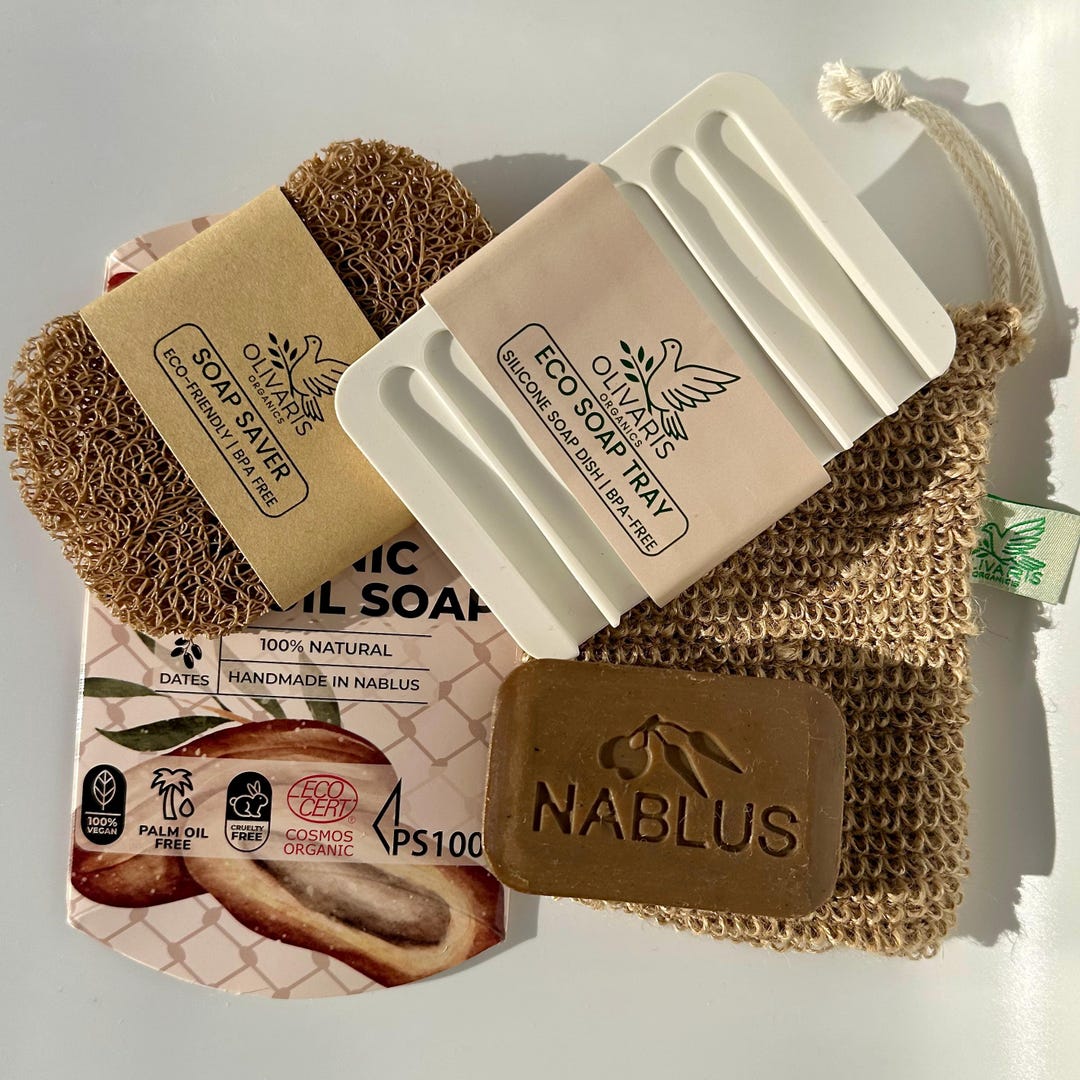 Organic Olive Oil X Date Soap | Handmade in Palestine | Natural Vegan ...