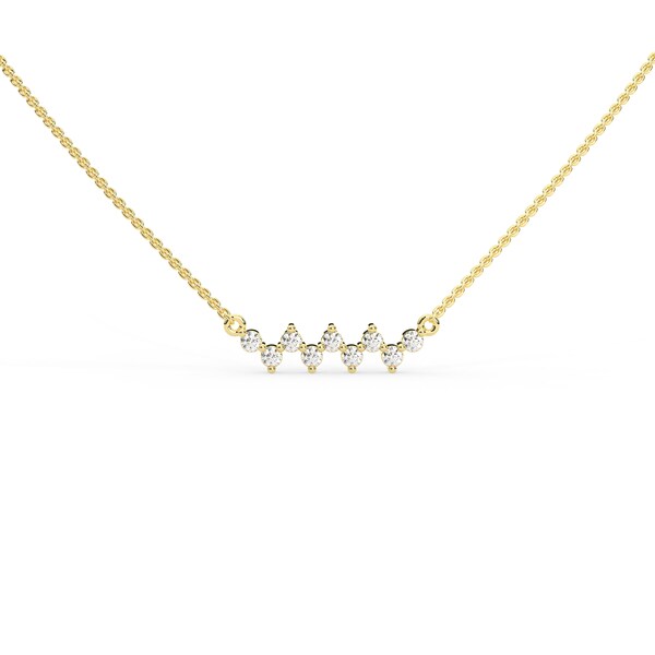 Zig Zag Necklace - Etsy