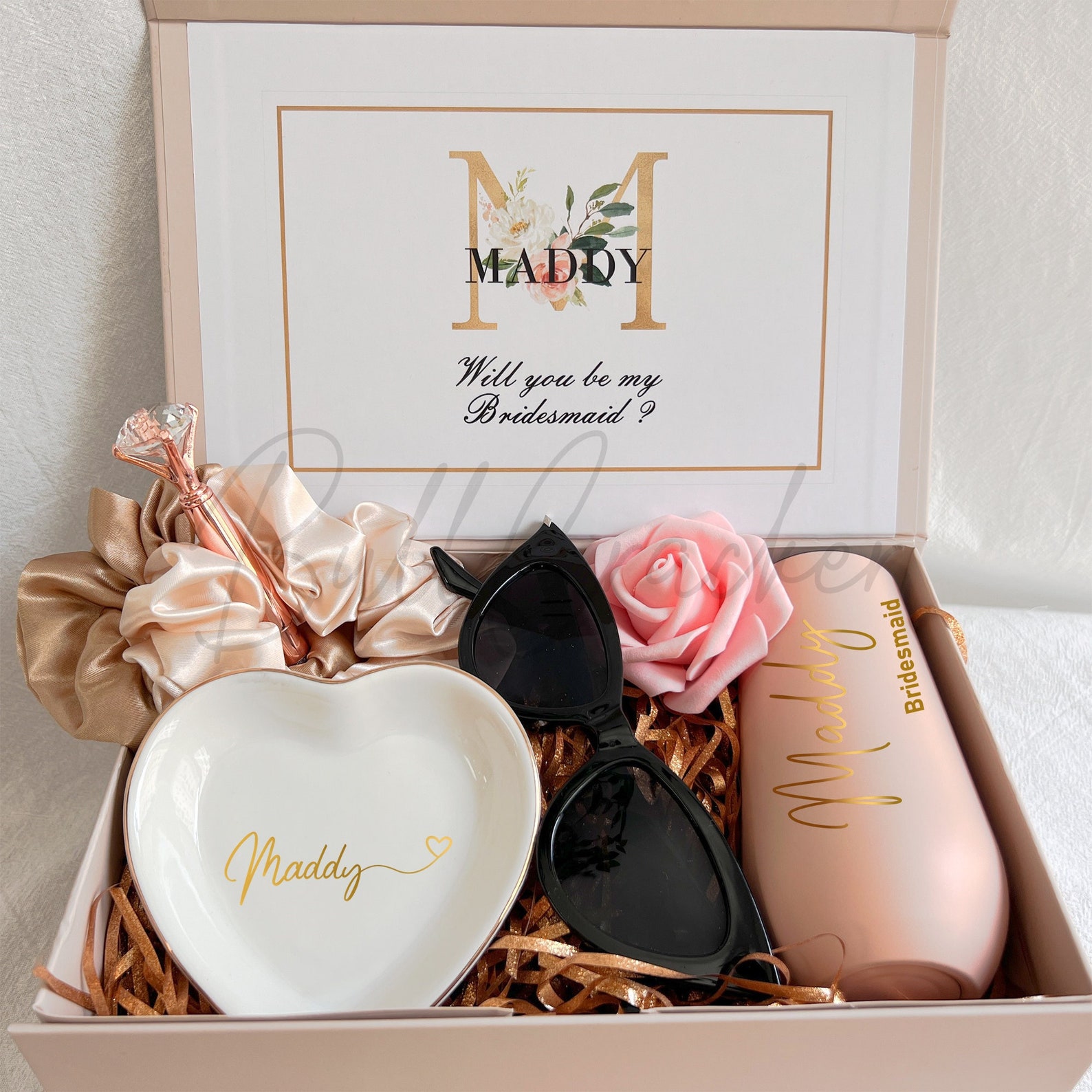 Bridesmaid Bundle Gift Set Maid of Honor Proposal Box Set - Etsy