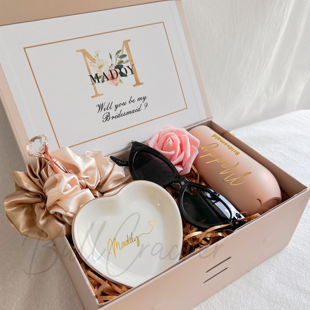 Bridesmaid Bundle Gift Set, Maid of Honor Proposal Box Set, Bridesmaid ...