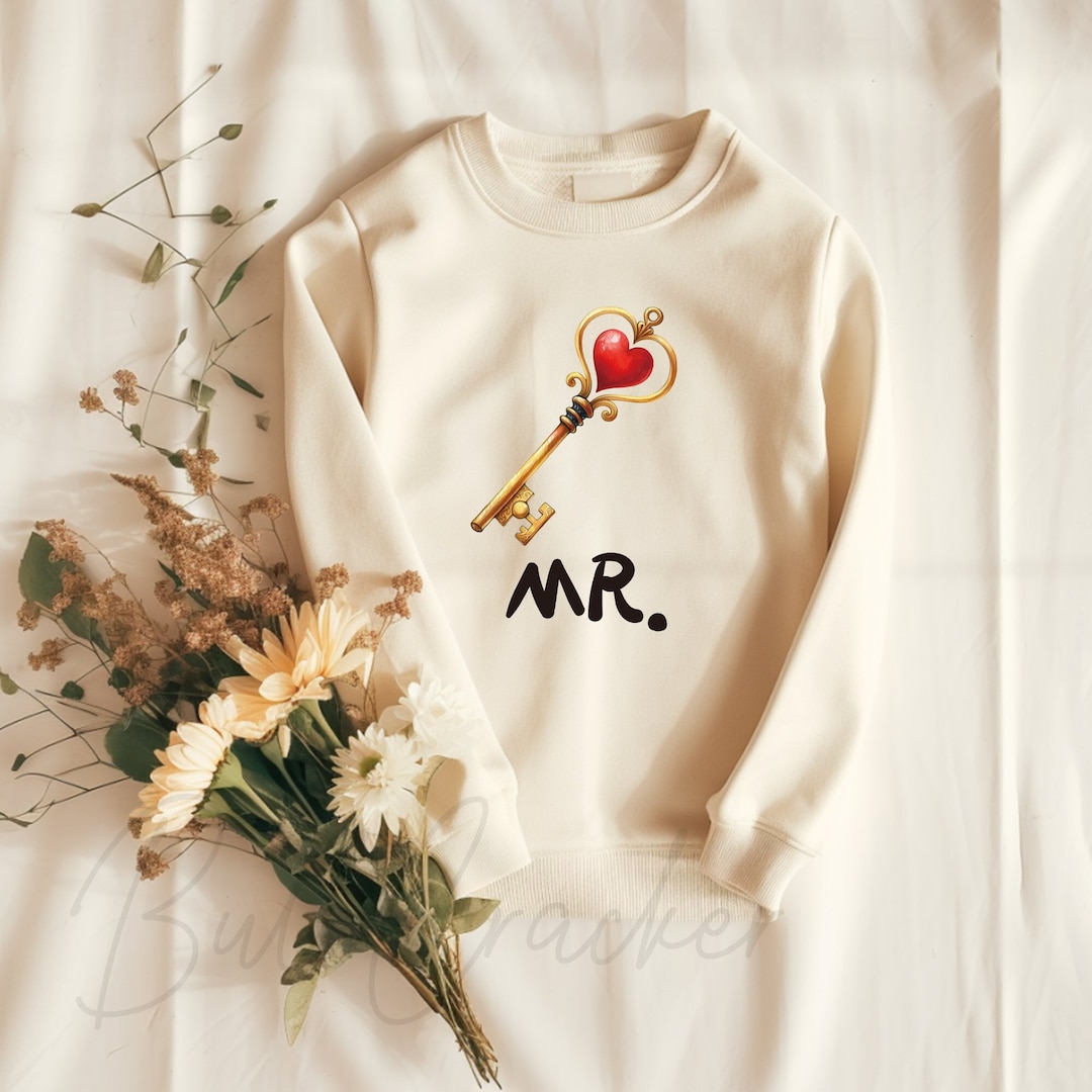 Mr and Mrs Lock and Key Sweatshirts, Funny Couple Matching Sweater ...
