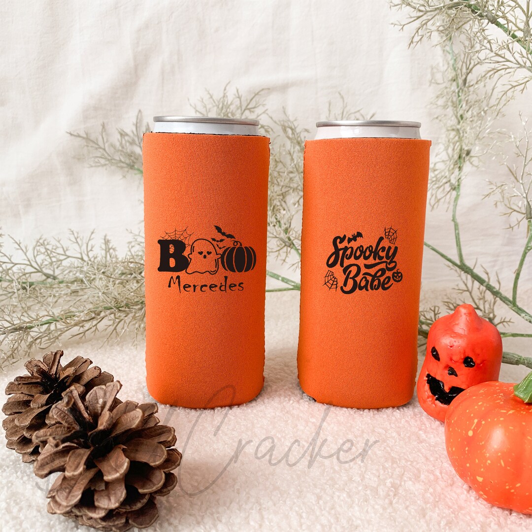 Ghost Can Coolers Personalized Halloween Drinks for Comfort - Etsy