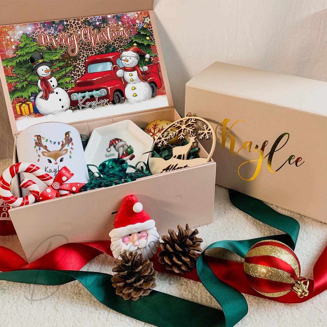 Christmas Gift Box for the Home, Holiday Present Box, Christmas Eve Box ...