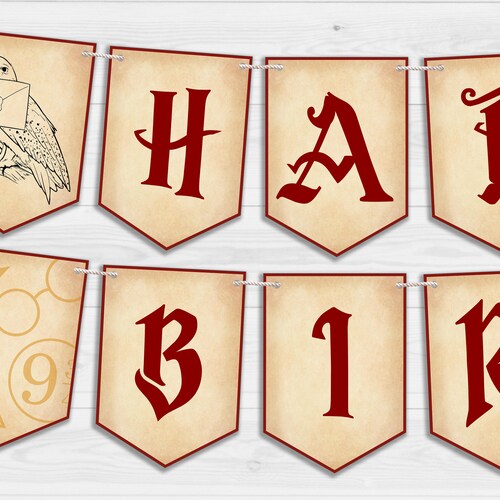 Wizard Banner EDITABLE Wizard Birthday Party Magic Birthday - Etsy